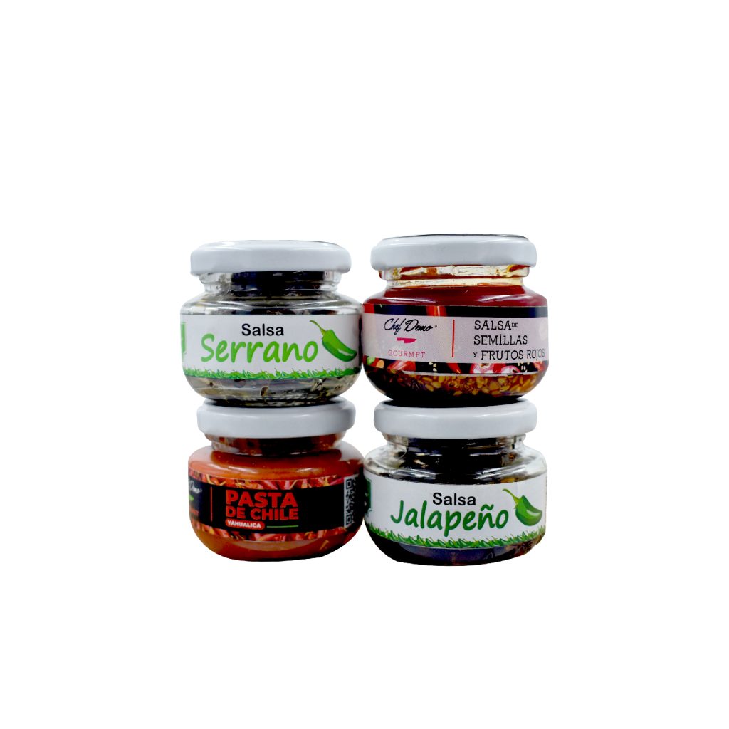 Kit 4 Mini Salsas Gourmet Chefdemo — Chef Demo